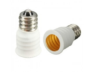 CANDELABRA E12 TO EUROPEAN E14 SOCKET ADAPTER INDUSTRIAL GRADE (8 PACK ...