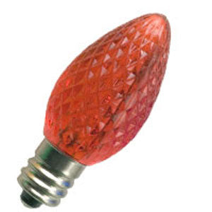 C7 LED RED 1 WATT LED C7 LIGHT BULB SUPRA LIFE (10 PACK) – Bulborama