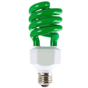 23 WATT SPIRAL CFL/GREEN INDUSTRIAL GRADE GREEN COMPACT FLUORESCENT LI ...